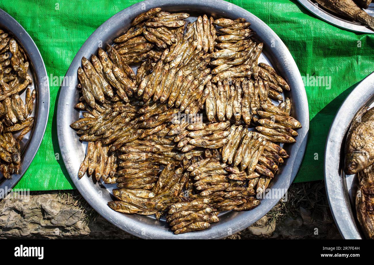 Laid out fish Stock Photo - Alamy