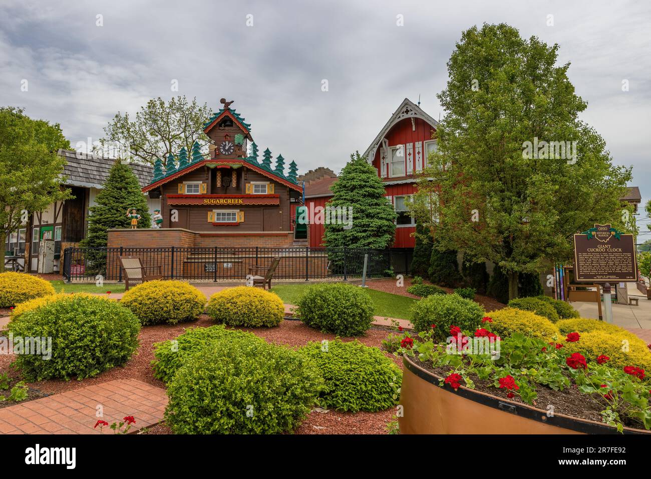 Sugarcreek, Ohio, USA - May 16, 2023: Worlds largest Cockoo Clock which ...