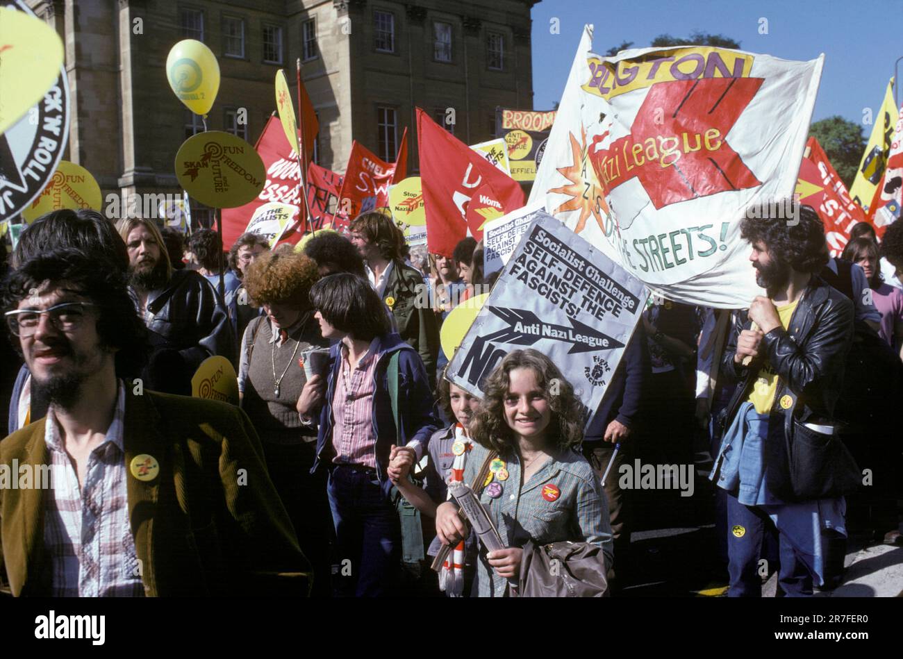 Rock Against Racism 1970s London, England 1978. Teenagers and young ...