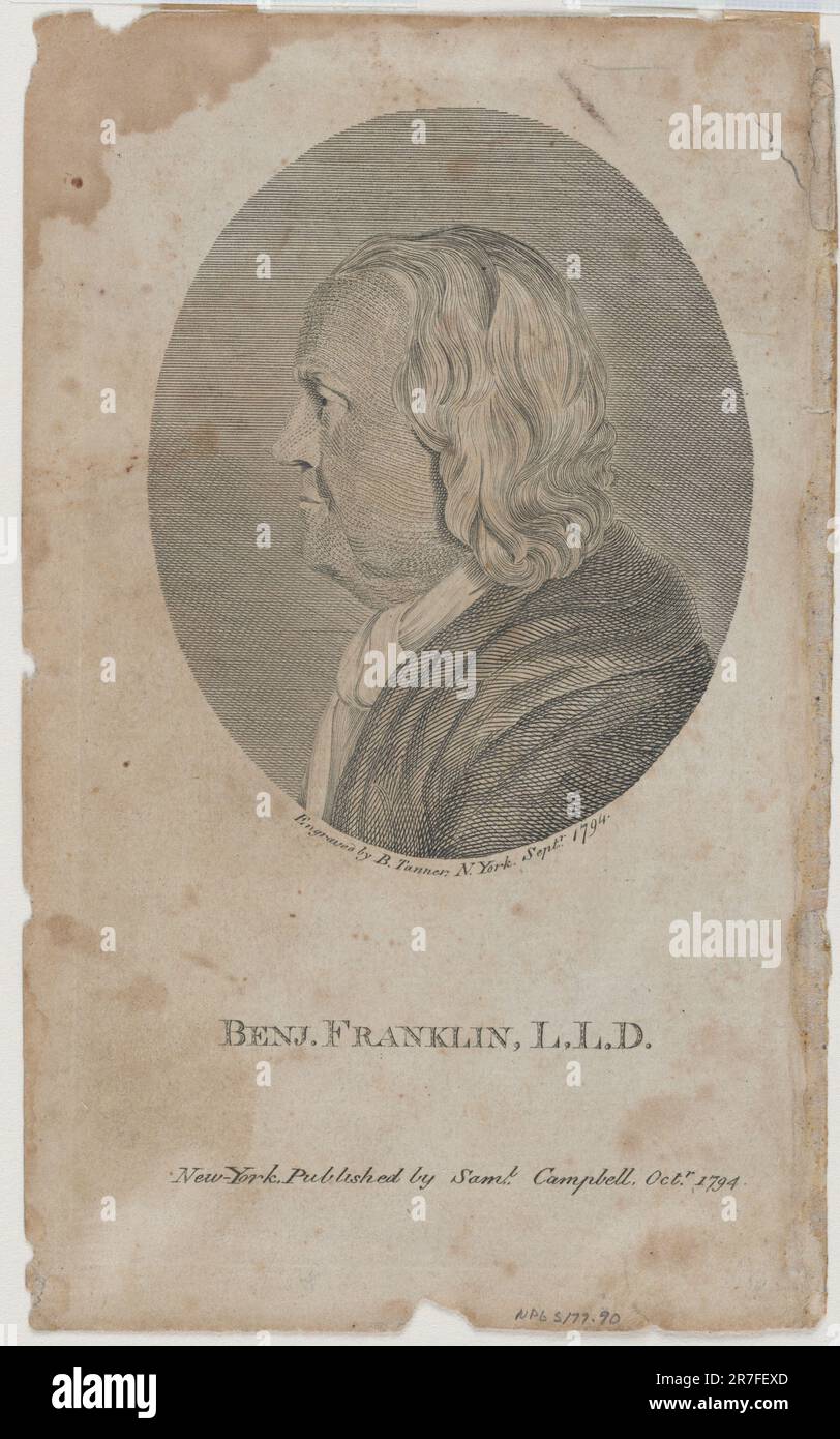 Benjamin Franklin 1794 Stock Photo - Alamy