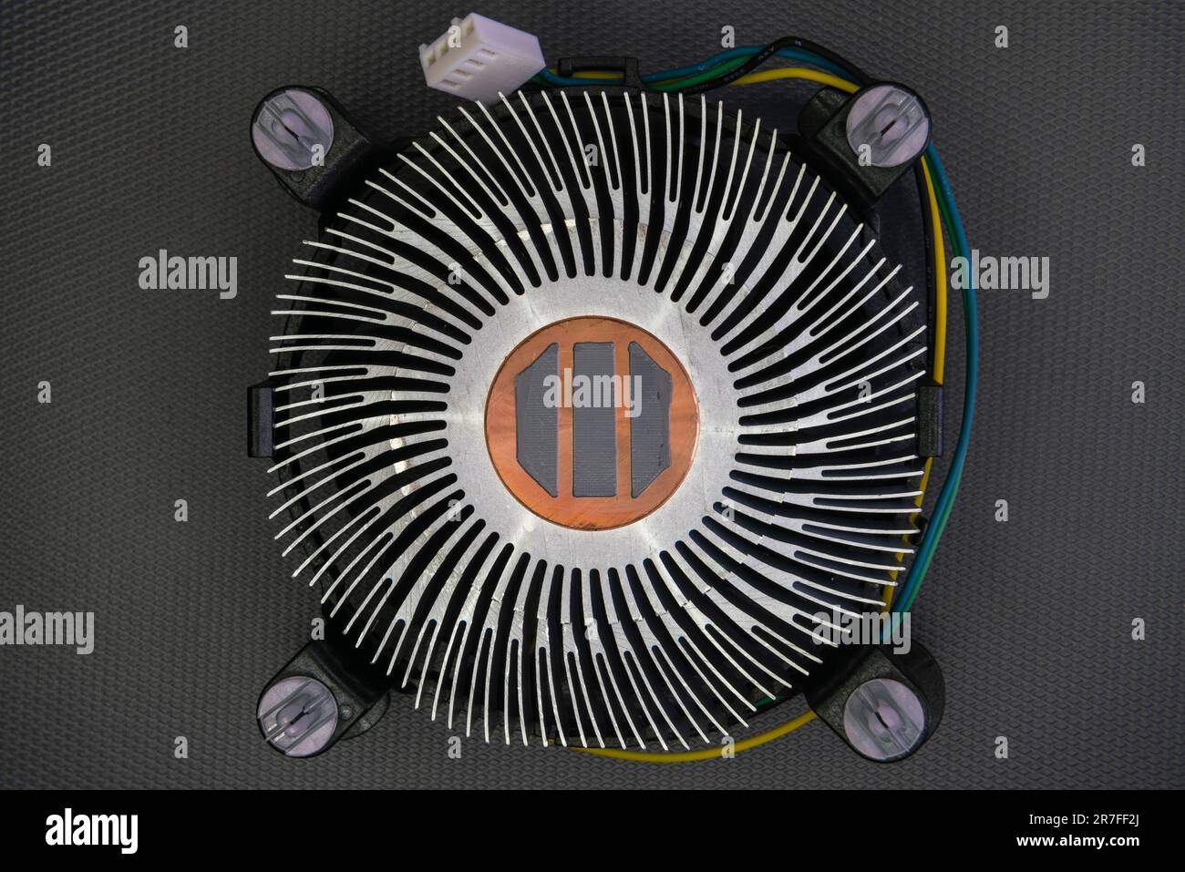 cpu heat sink, detail of a heat sink now common in all processors and ...
