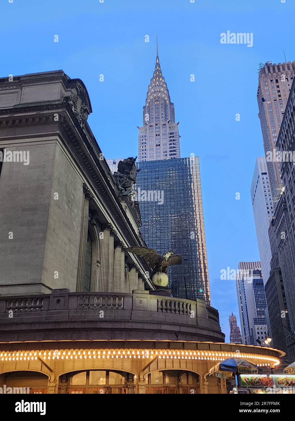 Winged Eagle in front of the Facade of Grand Central Terminal The ...
