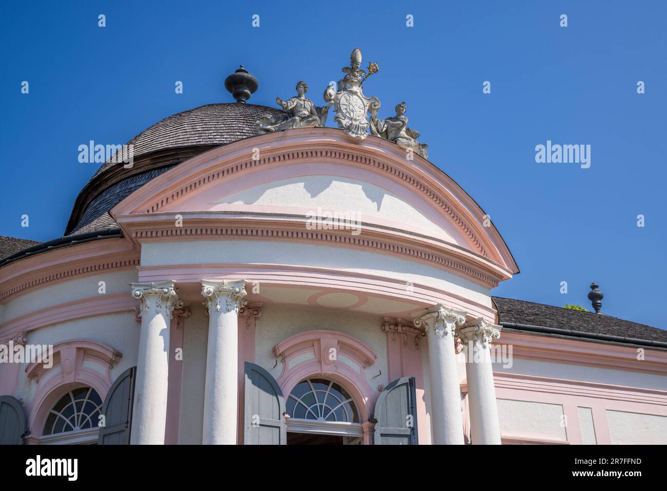 The Pavilion in the Baroque Garden at Melk Abbey, Melk, Austria Stock ...