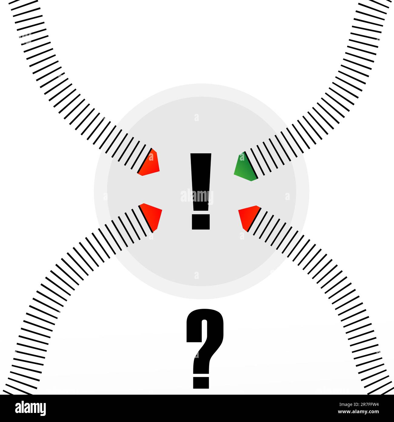 illustration of arrow with question mark on white background Stock ...