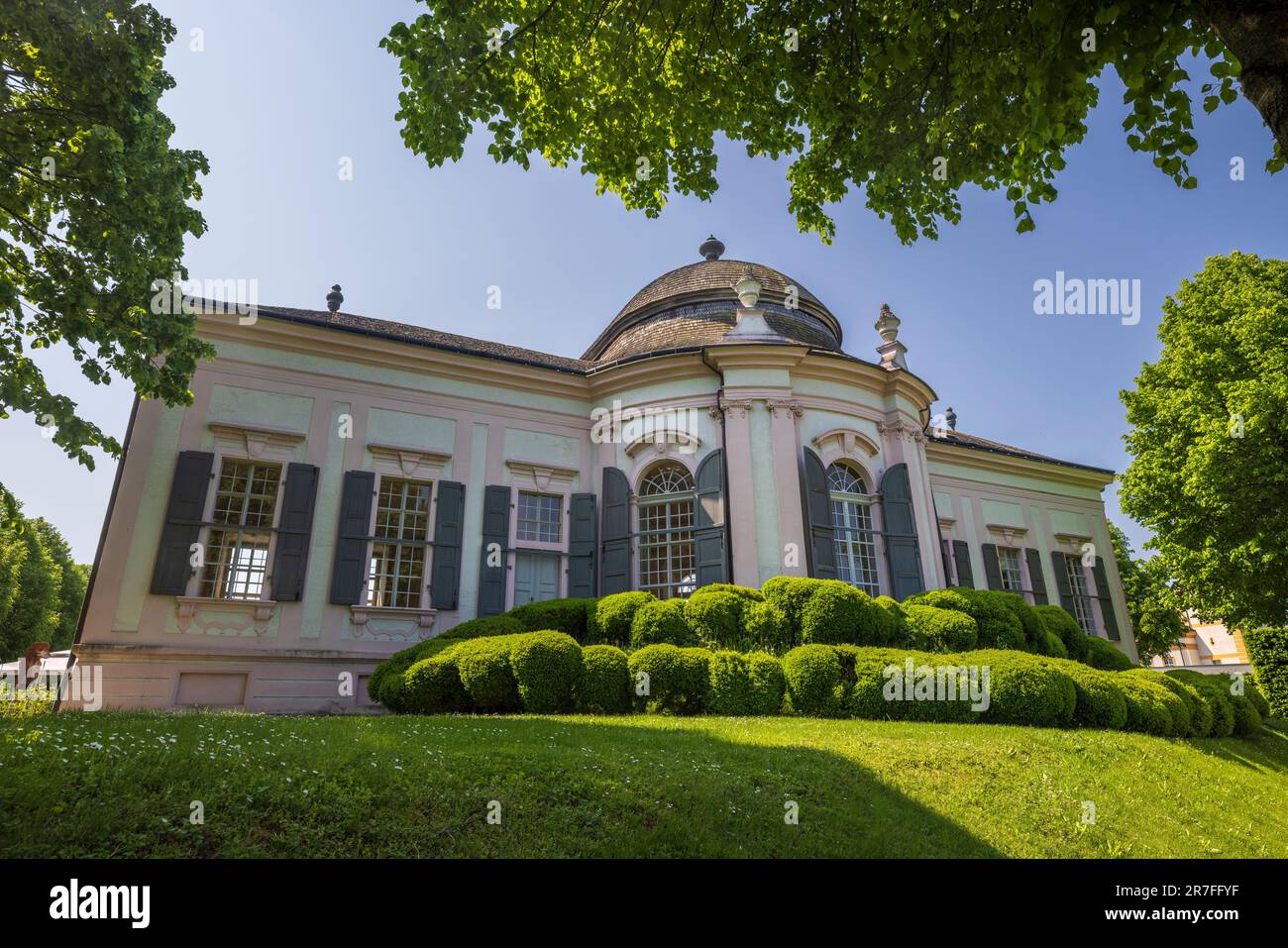 The Pavilion in the Baroque Garden at Melk Abbey, Melk, Austria Stock ...