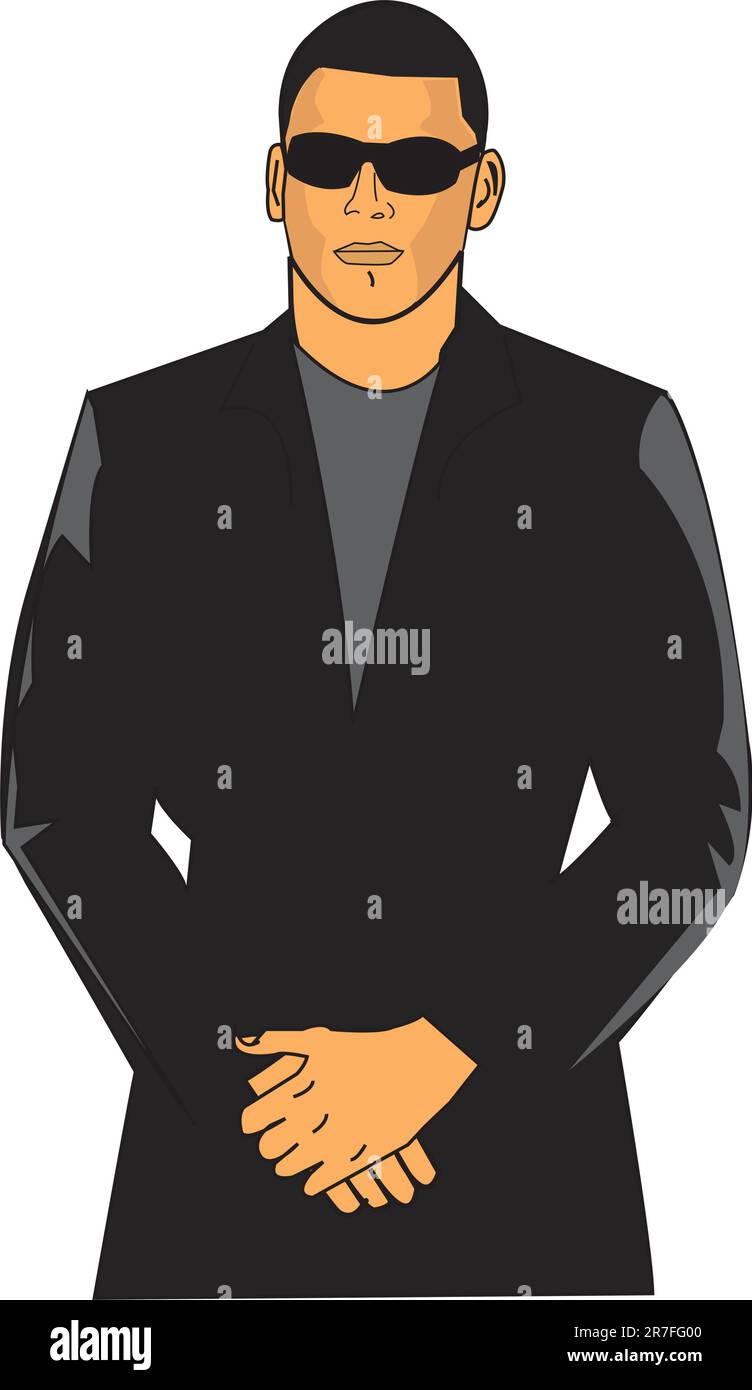 Male black suit Stock Vector Images - Alamy