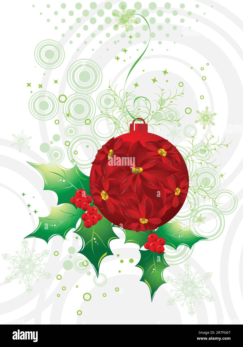 Abstract christmas vector illustration Stock Vector Image & Art - Alamy