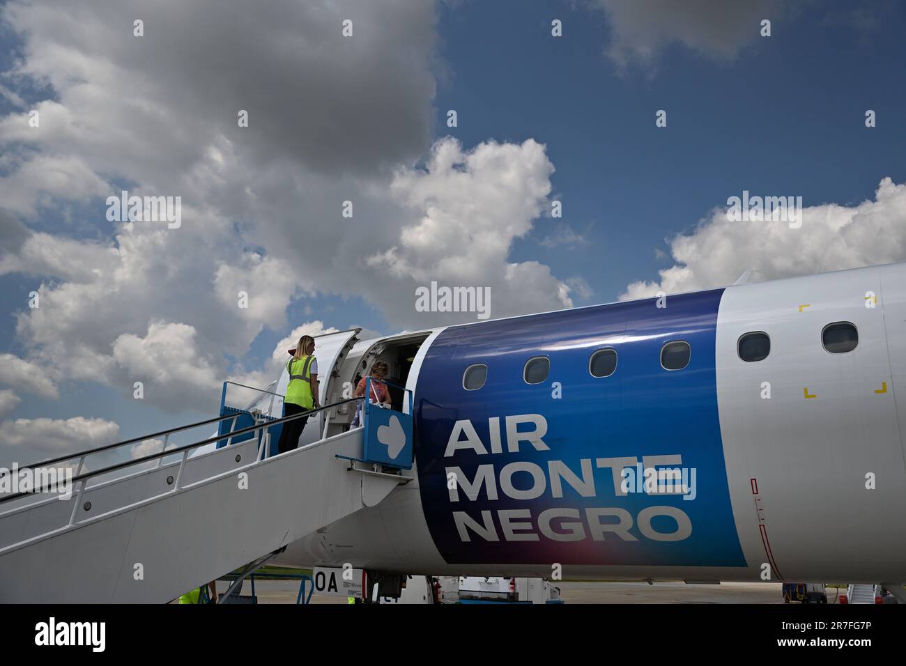 First flight of the new regular seasonal route between Tivat in ...