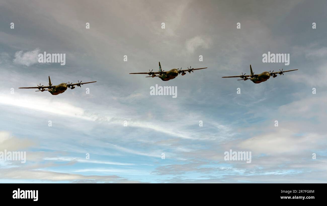 Hercules Final Flypast RAF Lossiemouth Stock Photo - Alamy