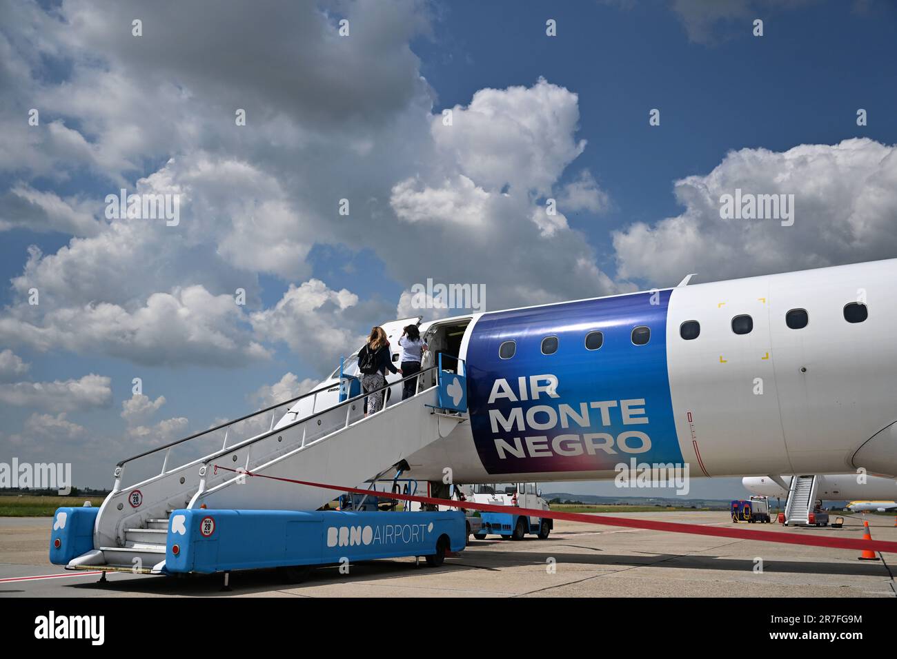 First flight of the new regular seasonal route between Tivat in ...
