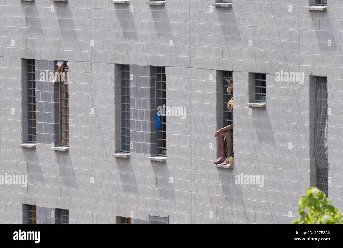 Dresden, Germany. 15th June, 2023. A prison wing at Dresden Prison. On ...