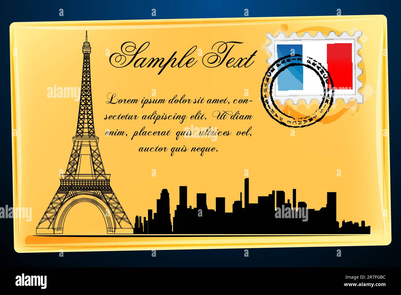 Tower building reflection on Stock Vector Images - Alamy