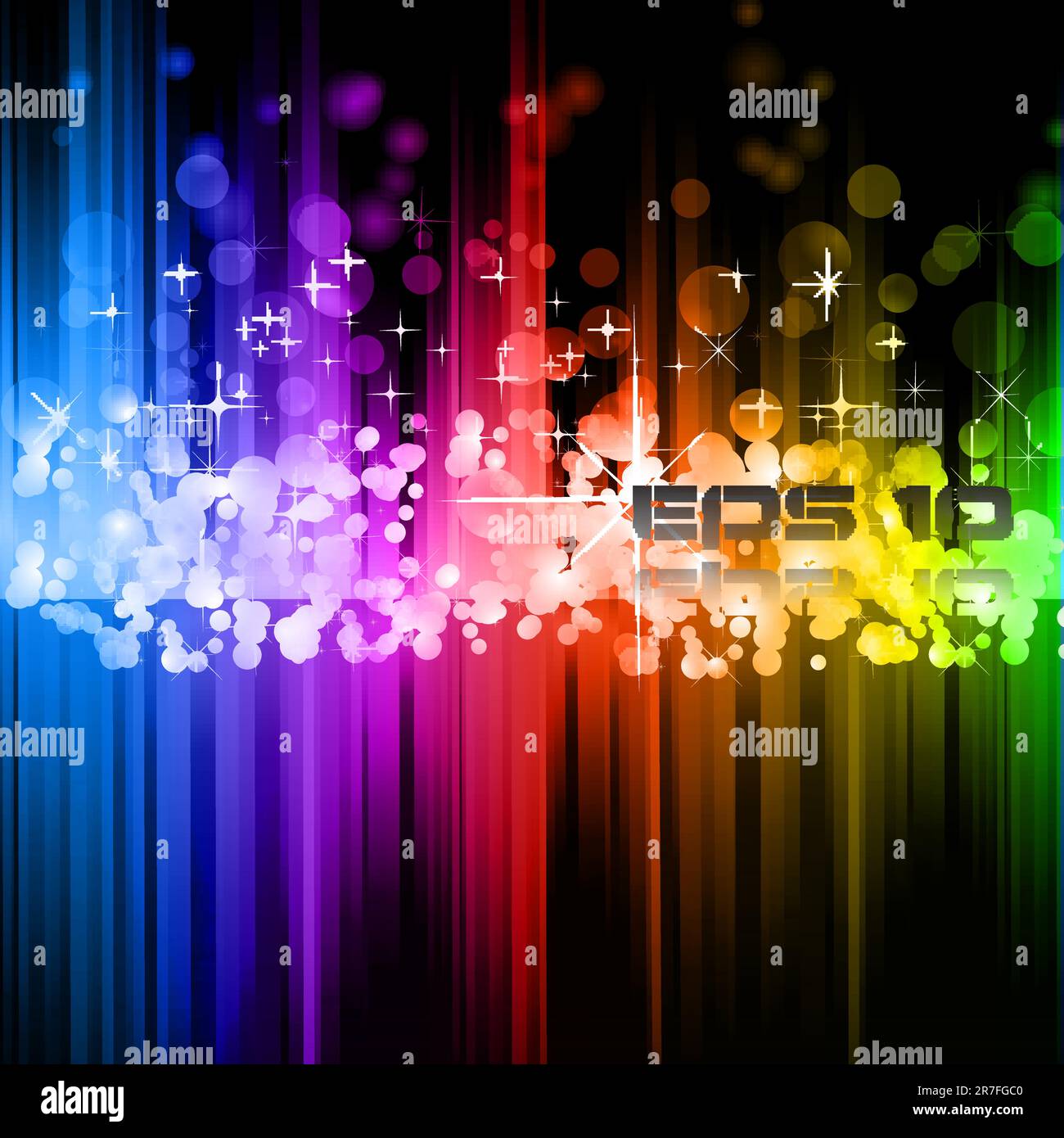 Magic Rainbow Lights Background for stylish Background Stock Vector ...