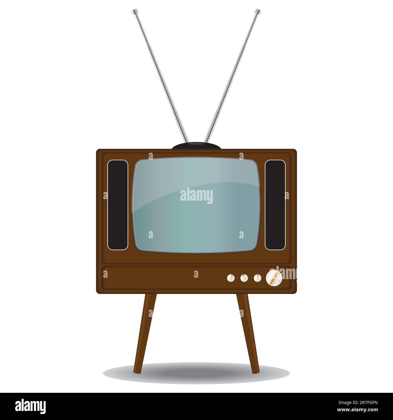 Old tv Stock Vector Images - Alamy