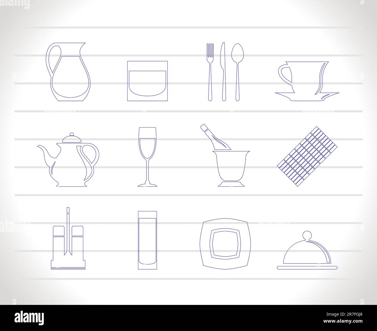 Tea party tablet Stock Vector Images - Alamy
