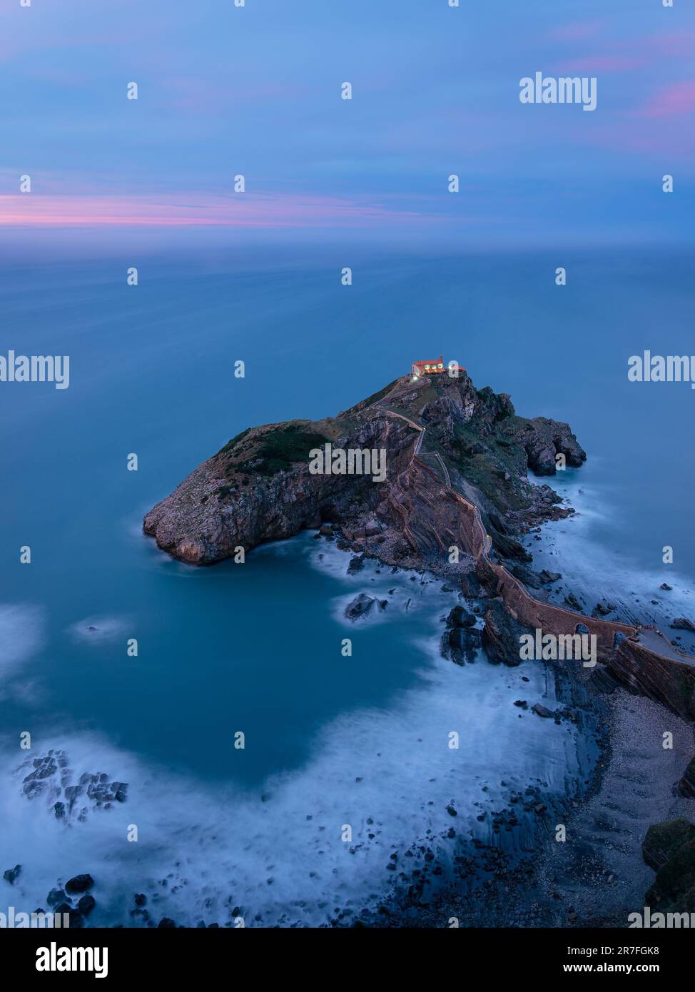 San Juan de Gaztelugatxe, a breathtakingly beautiful island situated in ...