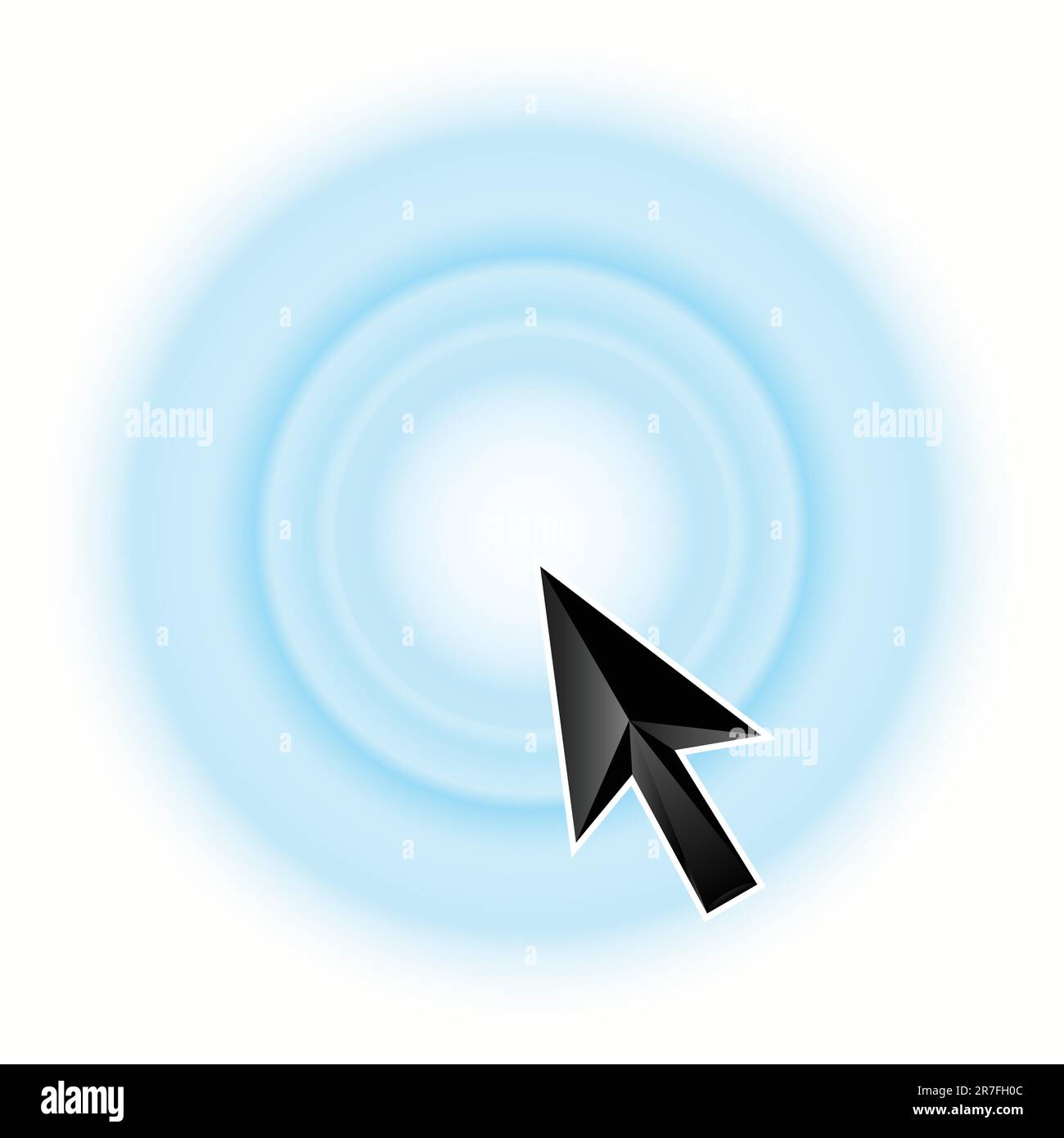 Arrow icon blue, isolated on white background. Vector illustration ...