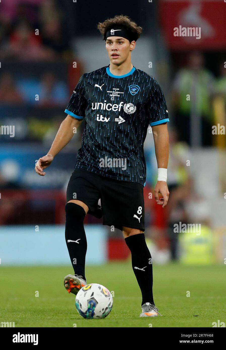 Soccer Aid World XI's Noah Beck in action during Soccer Aid for UNICEF ...