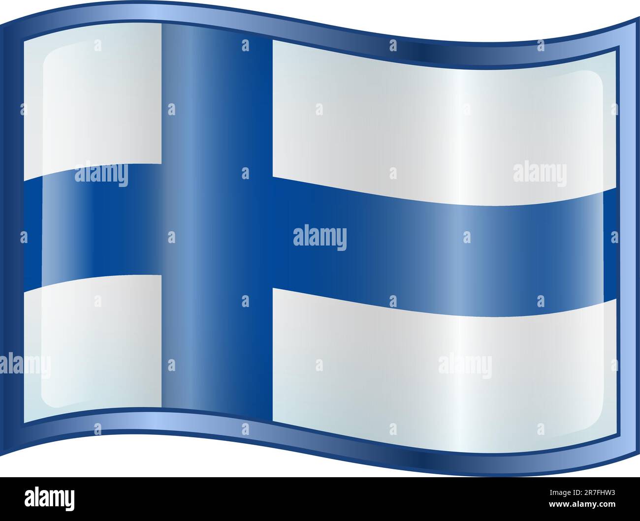 Waving finland flag vector hi-res stock photography and images - Alamy