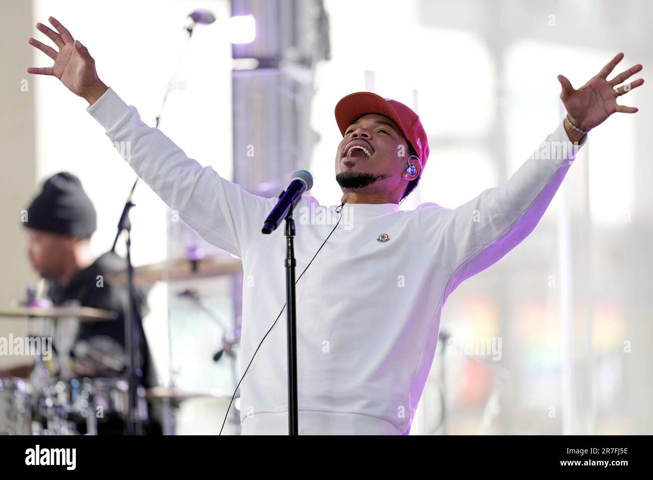 Chance the Rapper performs on NBC's "Today" show at Rockefeller Plaza ...