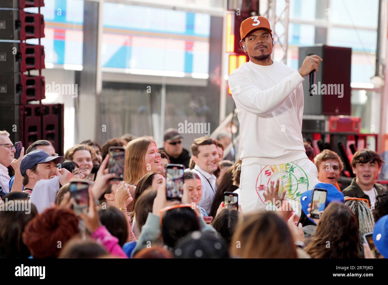 Chance the Rapper performs on NBC's "Today" show at Rockefeller Plaza ...