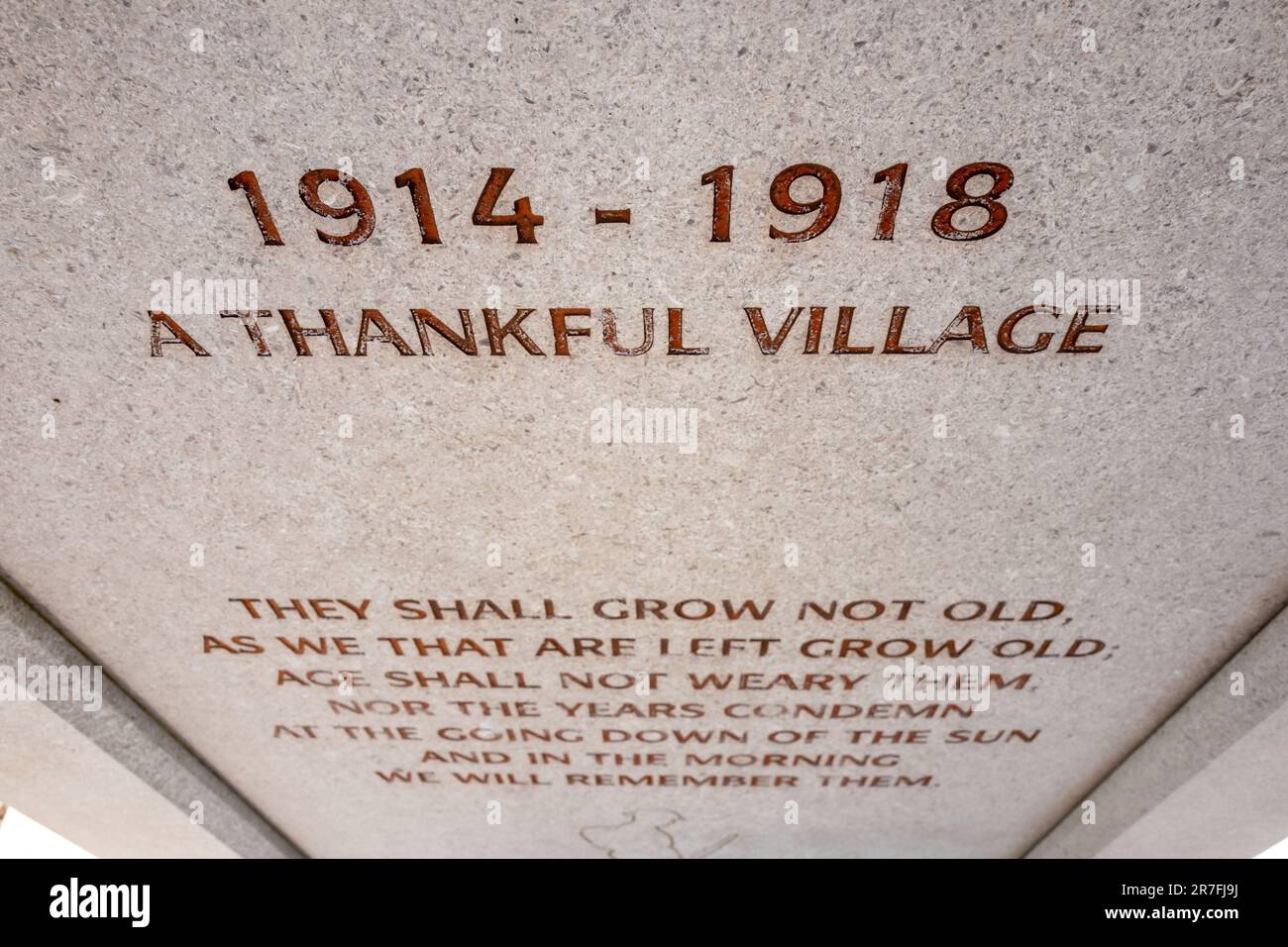 East Wittering, June 13th 2023: The thankful village war memorial Stock ...