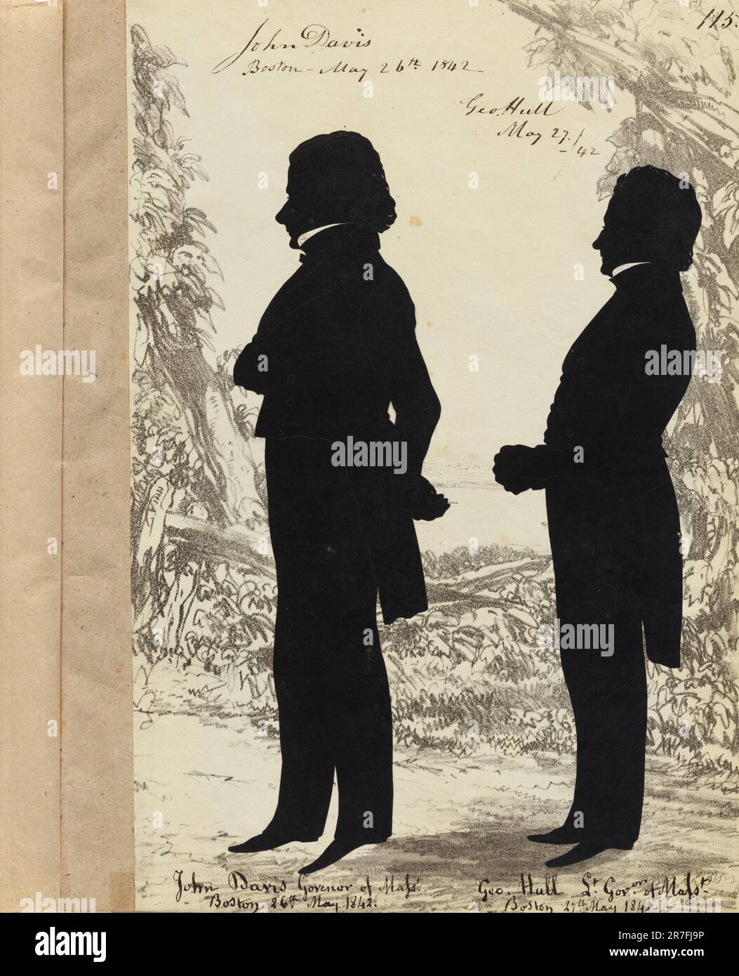 John Davis and George Hull 1842 Stock Photo - Alamy