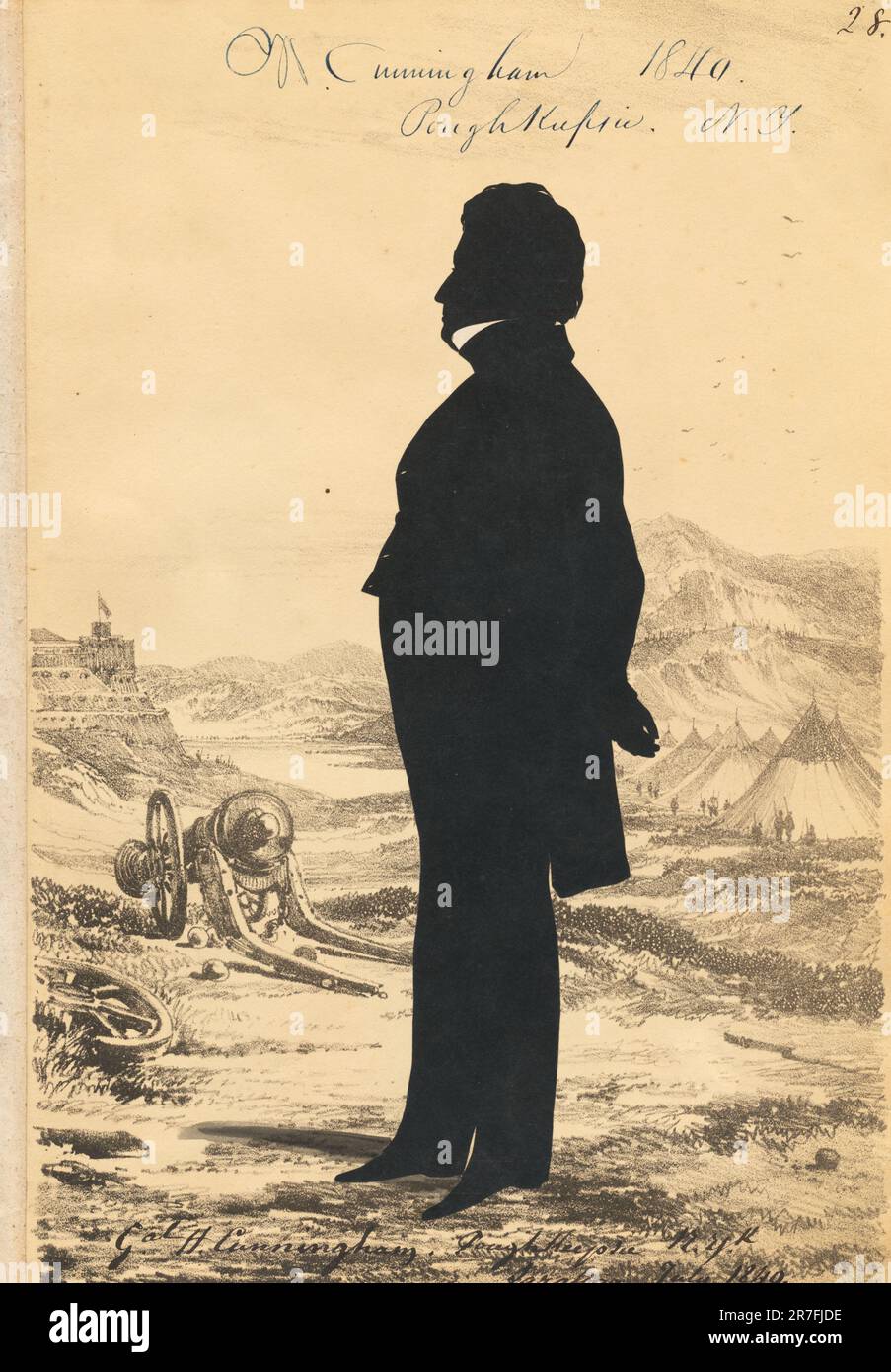 General H. Cunningham 1840 Stock Photo - Alamy