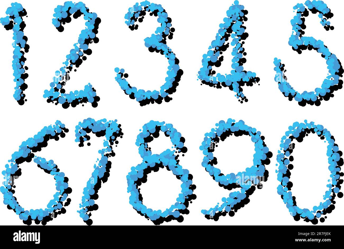 Rusty numbers Stock Vector Images - Alamy