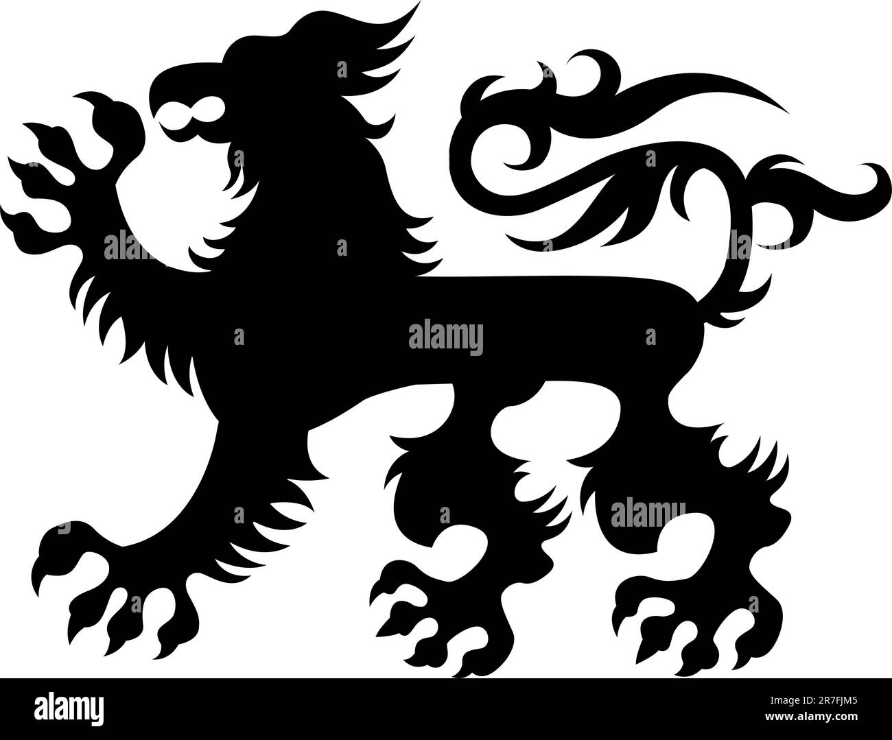 Griffin illustration Cut Out Stock Images & Pictures - Alamy
