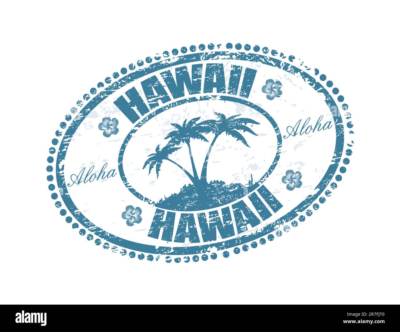 Oahu stamp Stock Vector Images - Alamy