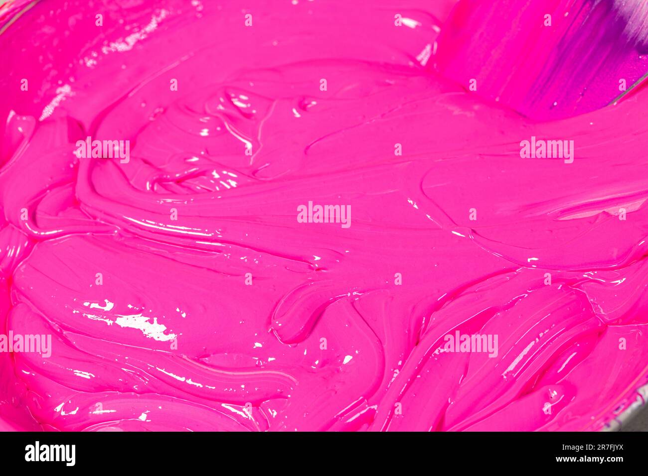 .mixing a new pink color I'm using red, purple, .orange and a bit of ...