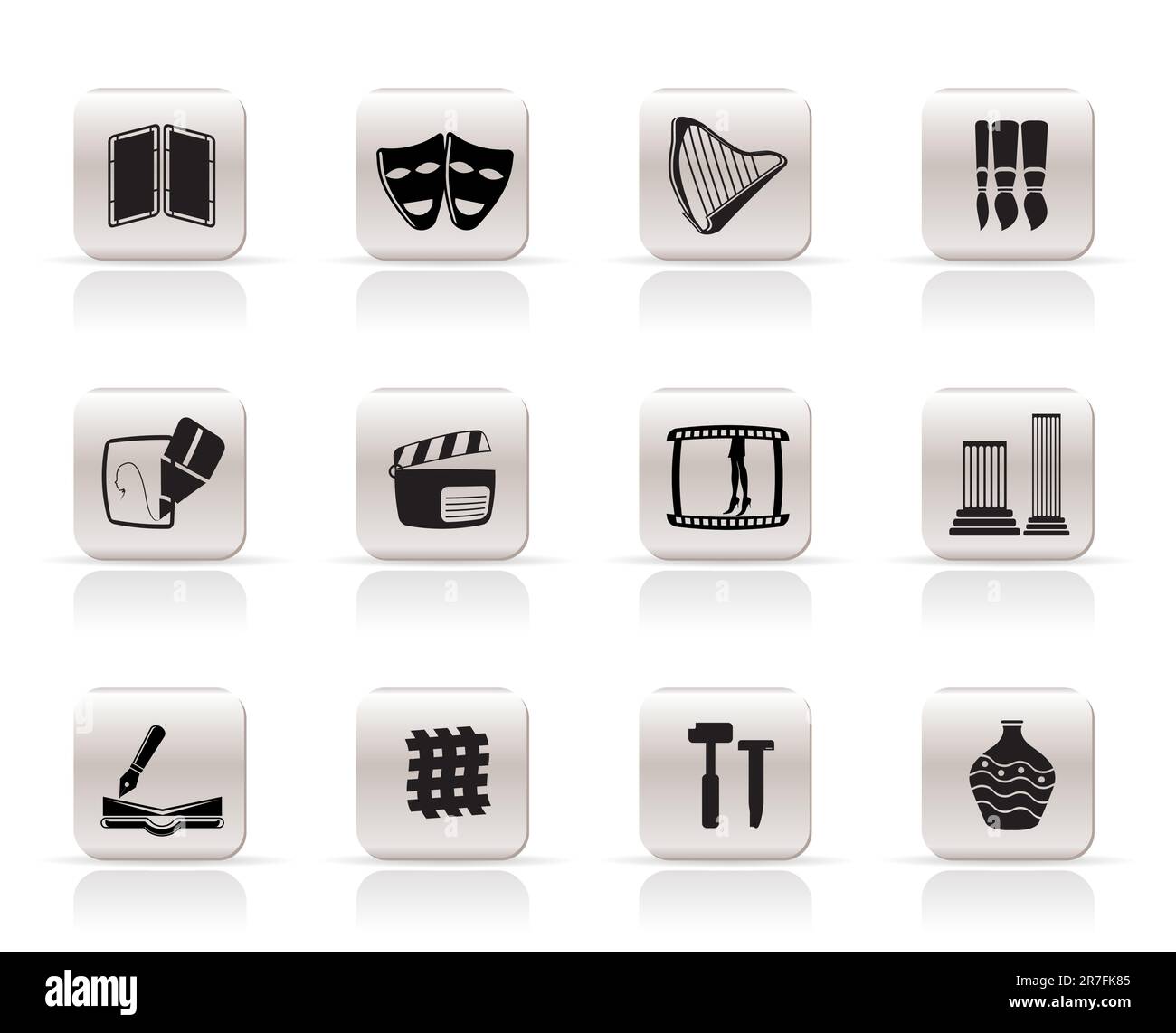 Art Icons - Vector Icon Set Stock Vector Image & Art - Alamy
