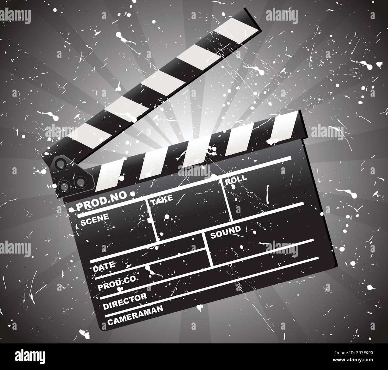Vintage movie director illustration Stock Vector Images - Alamy