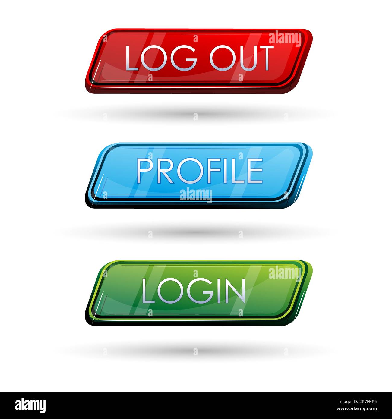 illustration of web icons on white background Stock Vector Image & Art ...