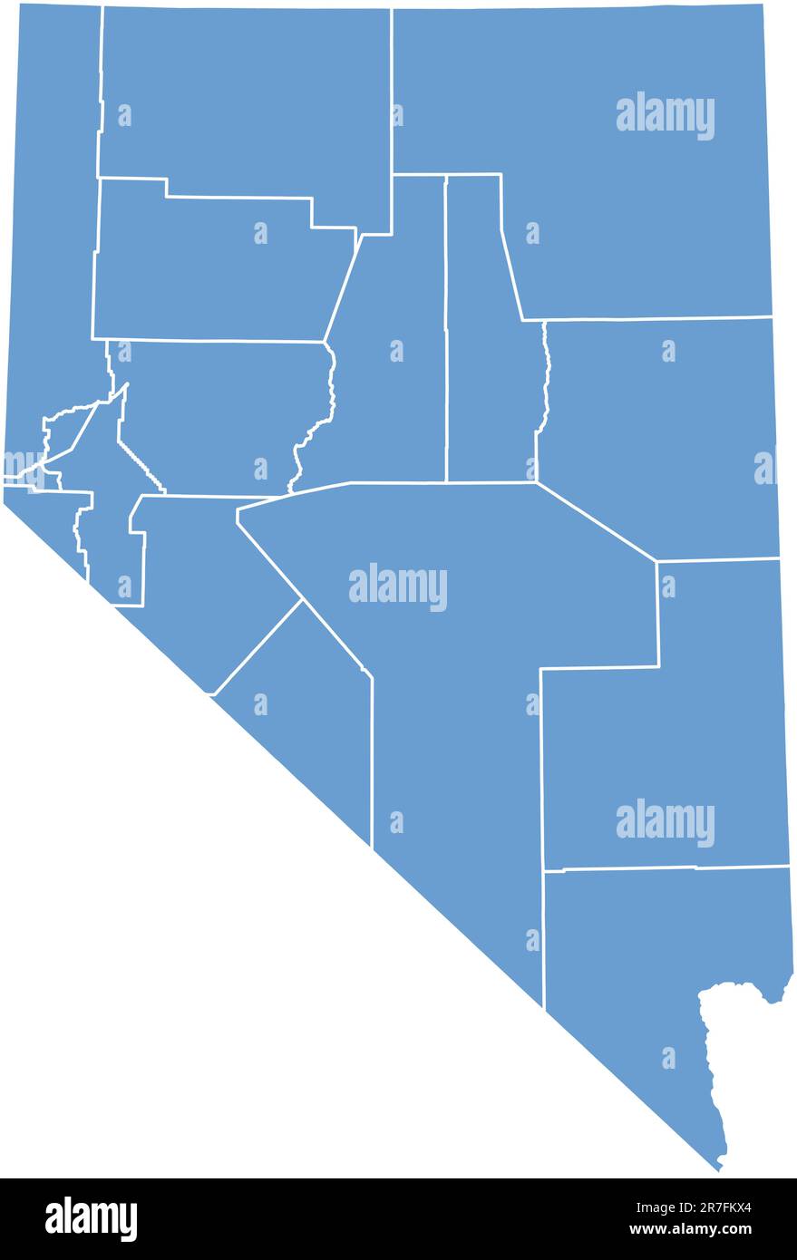 Nevada map hi-res stock photography and images - Alamy