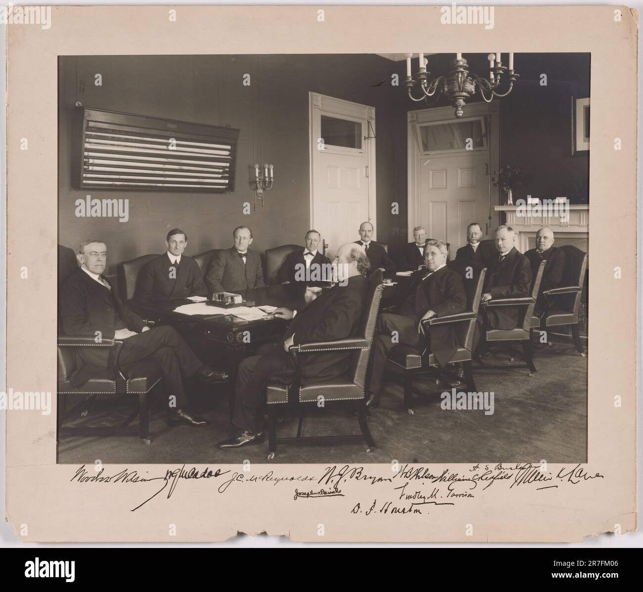 Woodrow Wilson and his Cabinet 1913 Stock Photo - Alamy