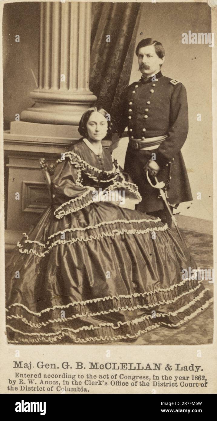 George B. and Ellen Marcy McClellan 1862 Stock Photo - Alamy