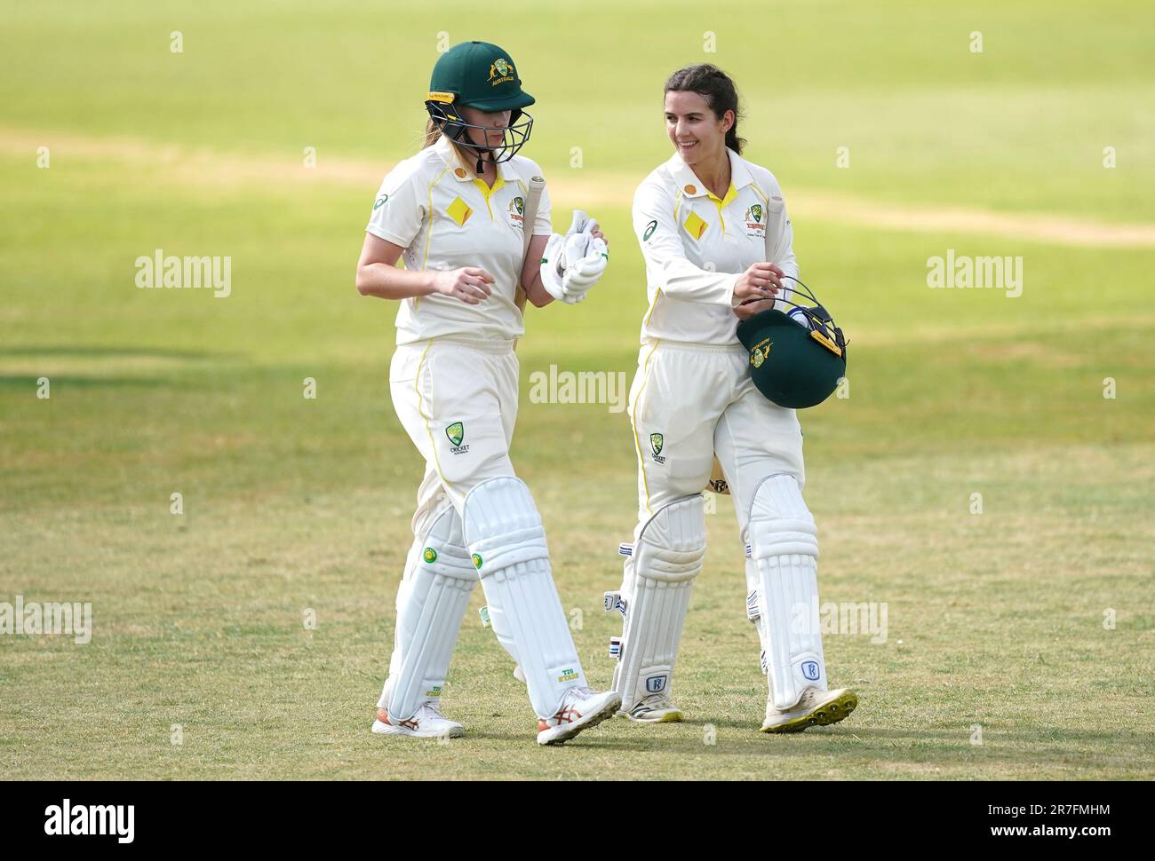 Australia's Charli Knott (right) and Lauren Cheatle at the end of the ...