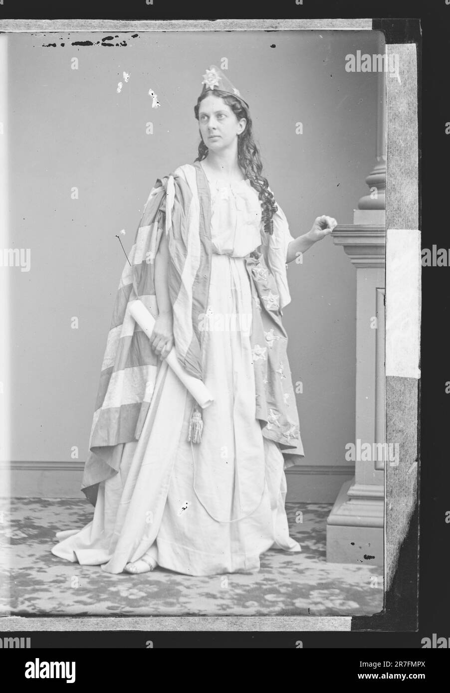Mrs. J. H. [Louise] Allen c. 1860-1870 Stock Photo - Alamy