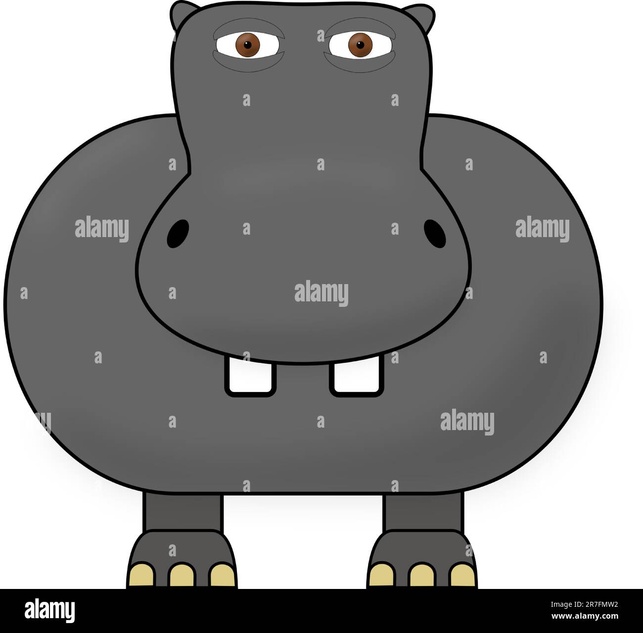 Large hippopotamus eye Stock Vector Images - Alamy