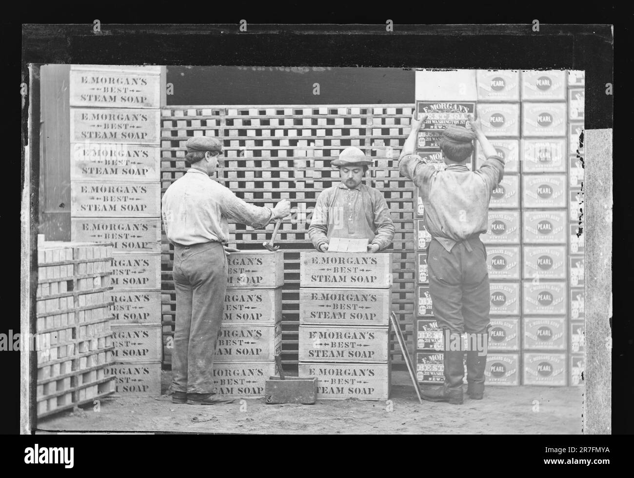 Soap Factory Workers c. 1860-1870 Stock Photo - Alamy