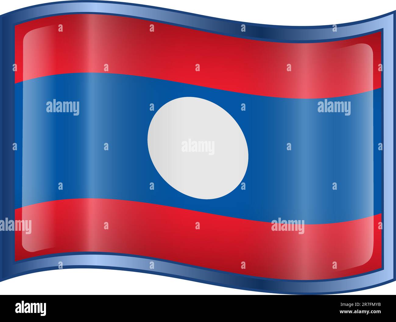 Laos Flag icon, isolated on white background Stock Vector Image & Art - Alamy