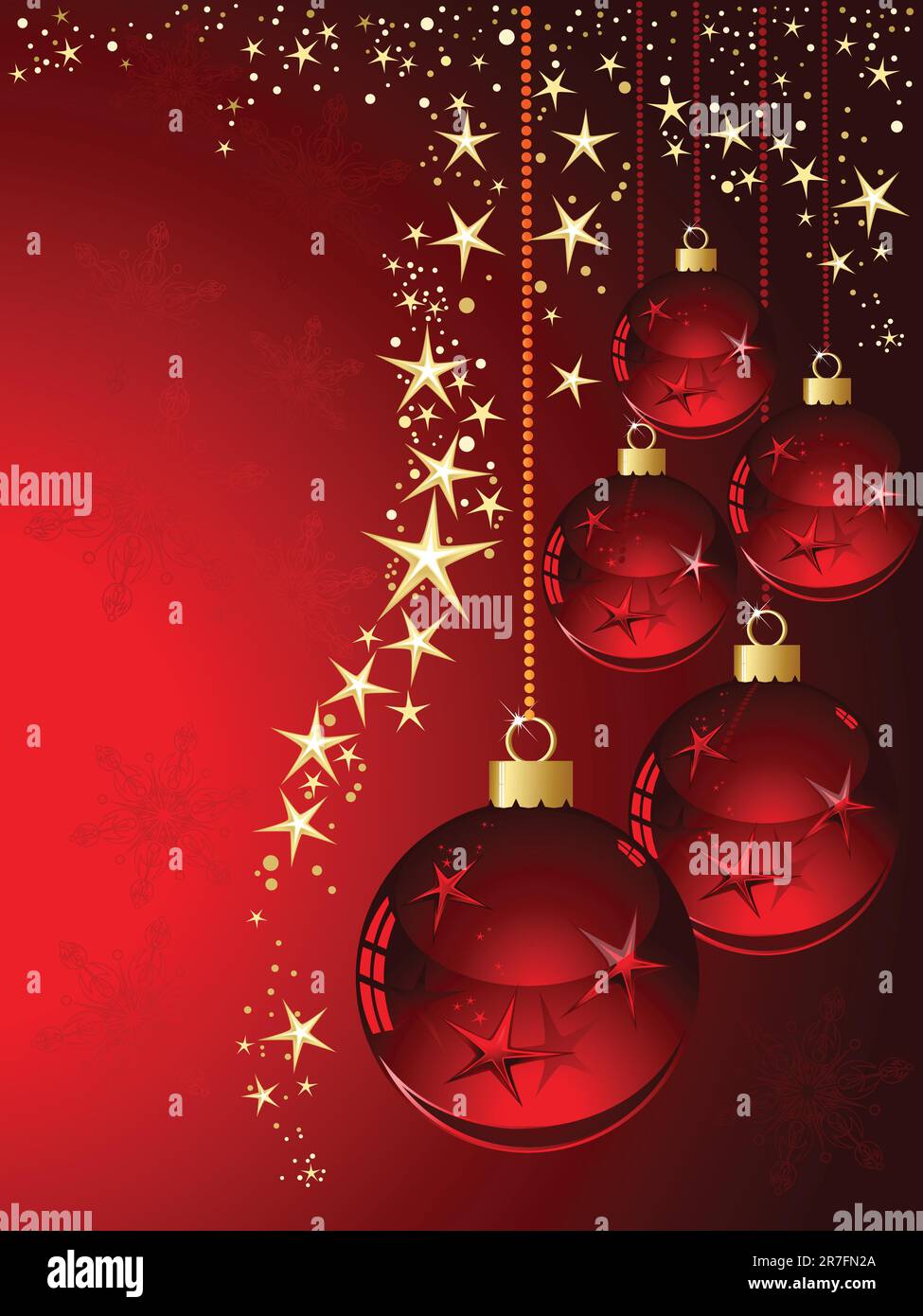 christmas red balls Stock Vector Image & Art - Alamy