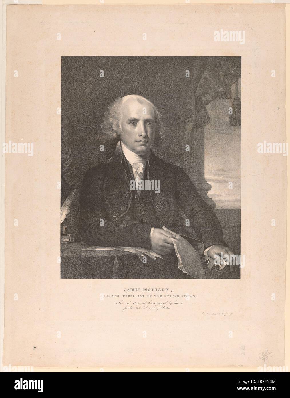 United states constitution james madison hi-res stock photography and ...