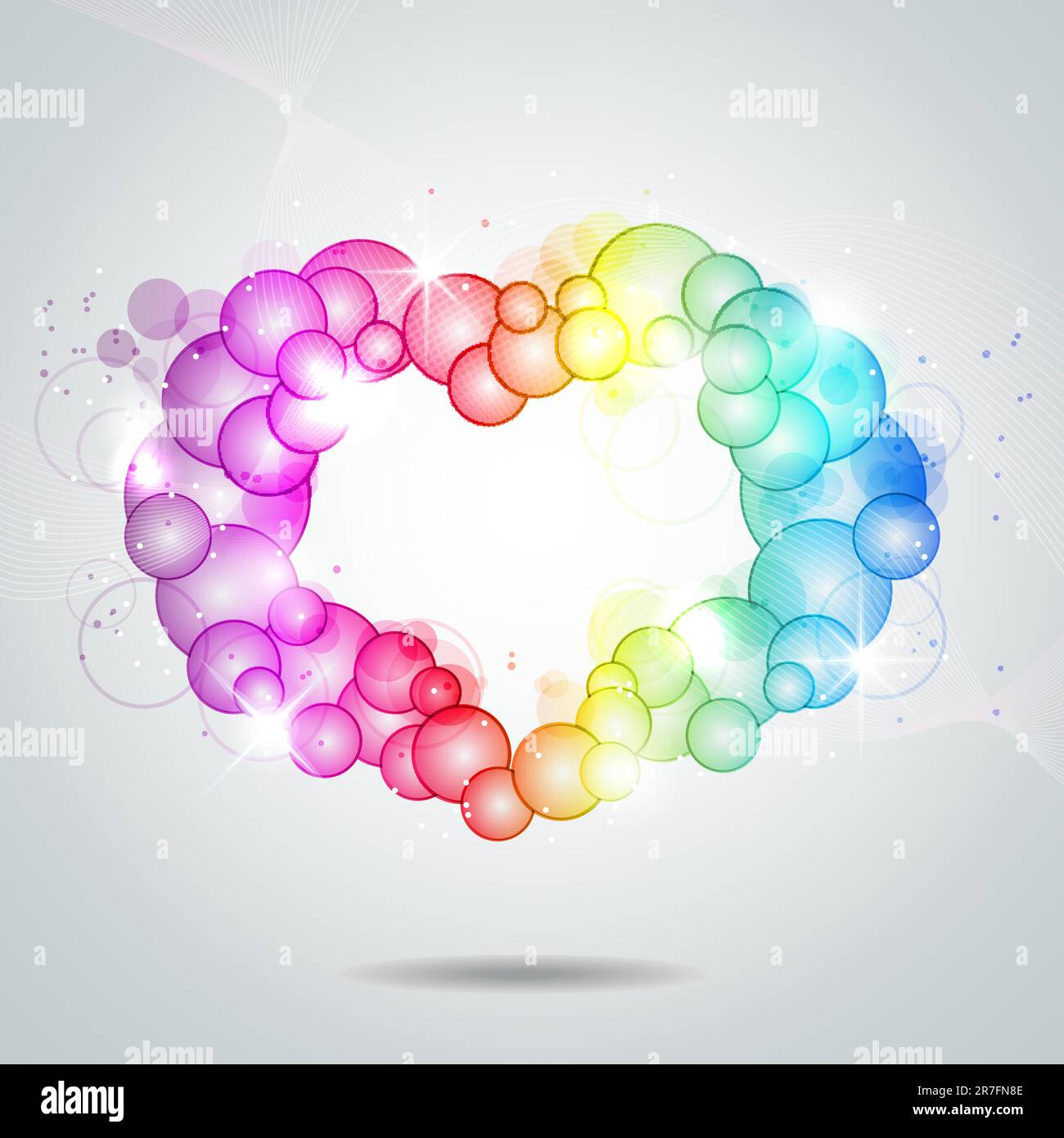 Bubble heart Stock Vector Images - Alamy