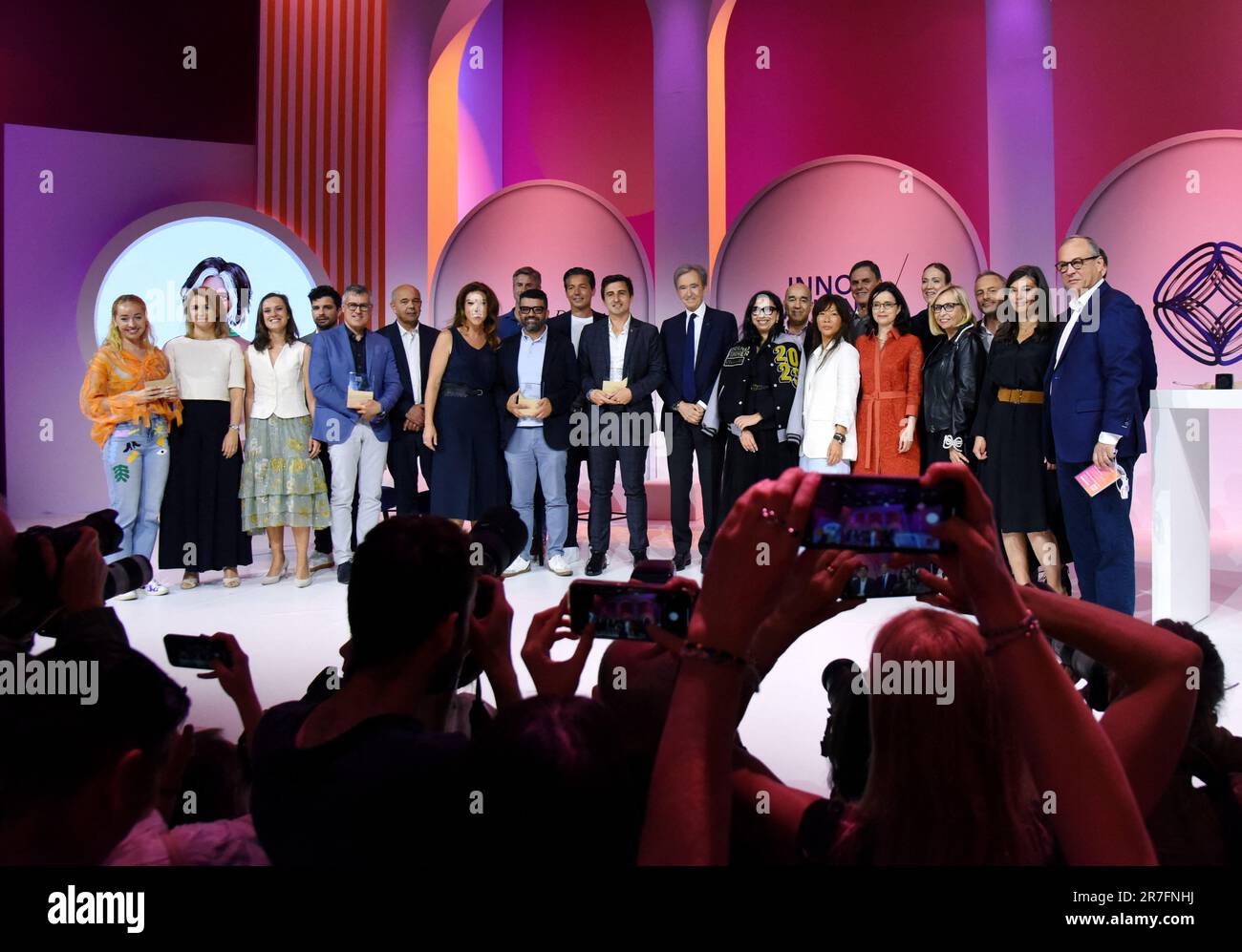 Paris, France. 15th June, 2023. LVMH Chairman Bernard Arnault visit the ...