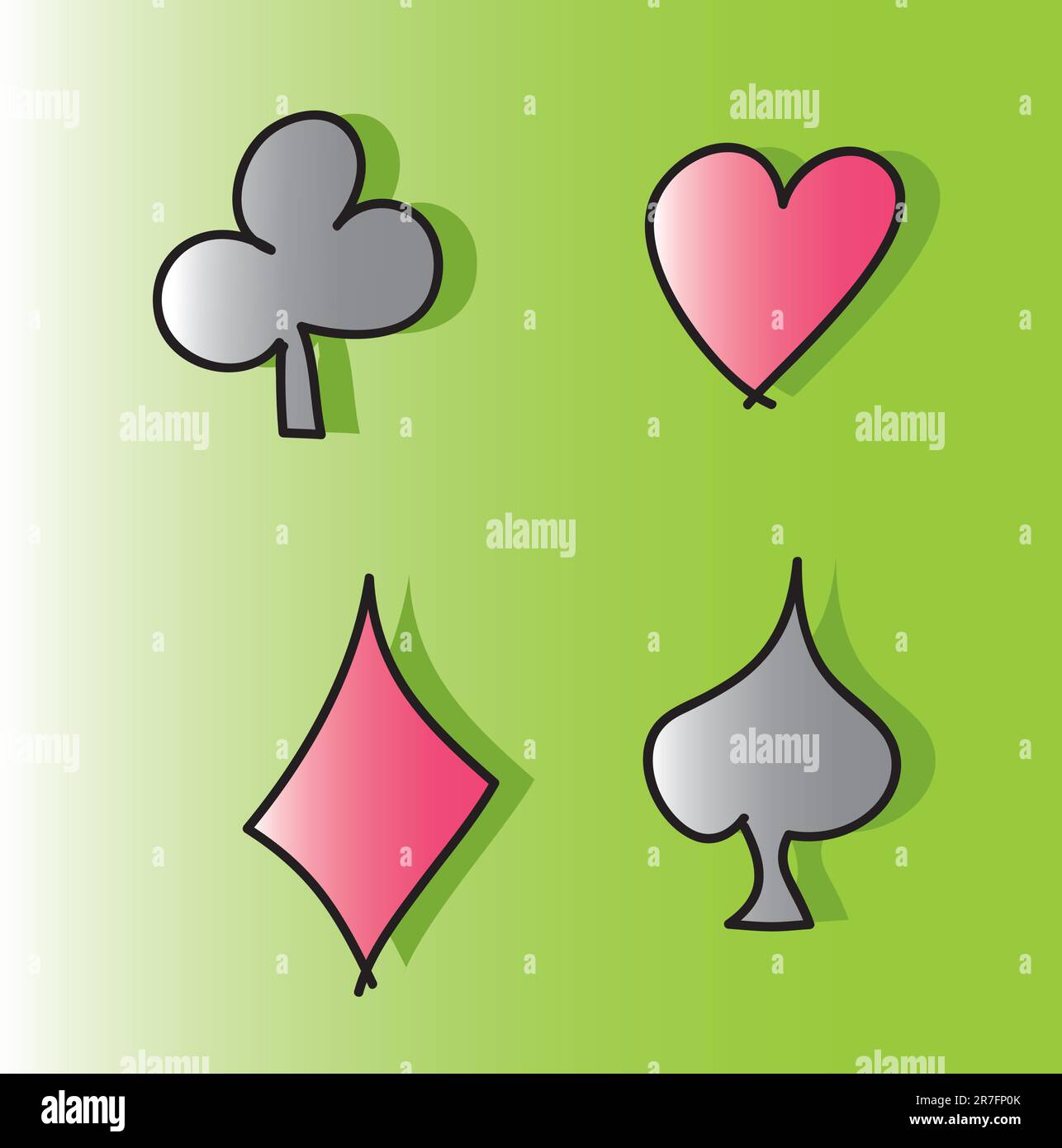 Playing card suits hi-res stock photography and images - Alamy