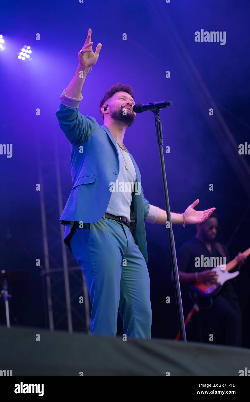 Bergen, Norway. 14th June, 2023. The English singer Calum Scott ...