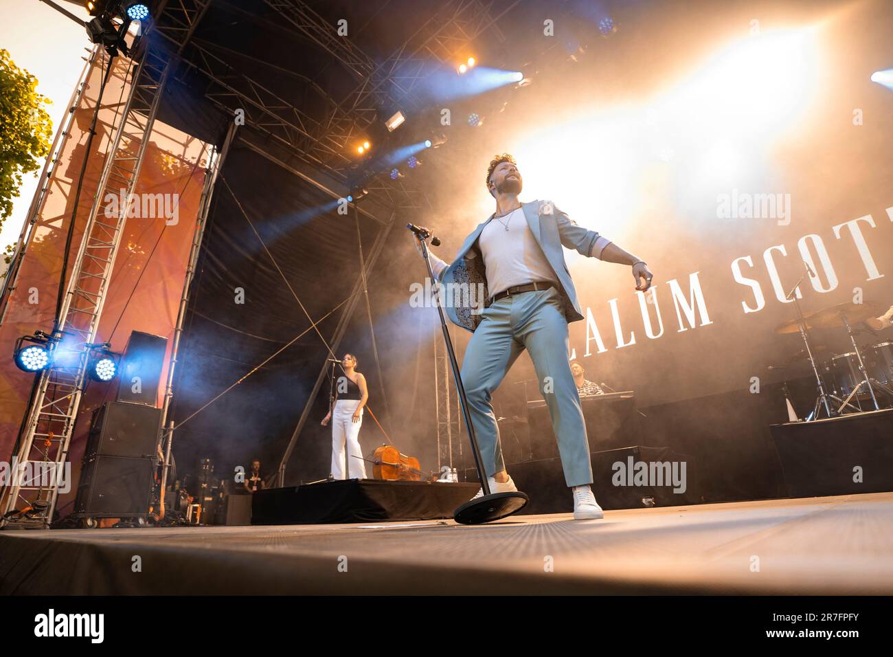 Bergen, Norway. 14th June, 2023. The English singer Calum Scott ...